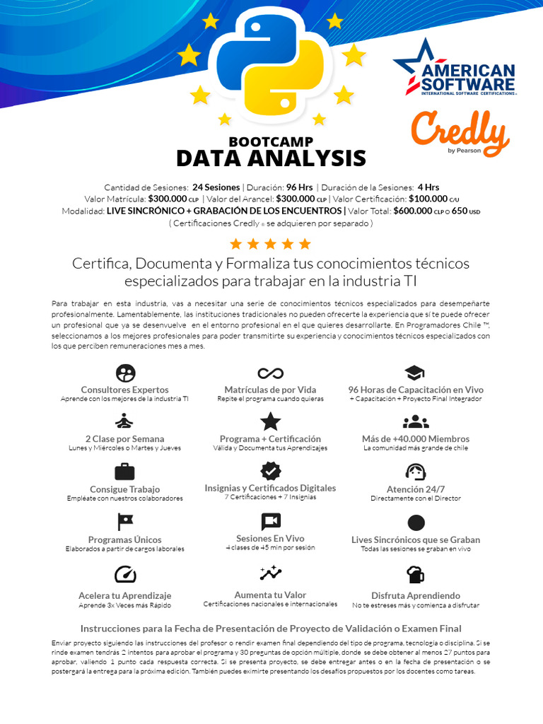 Data Analysis ® Bootcamp | PDF | Python (lenguaje de programación) | SQL