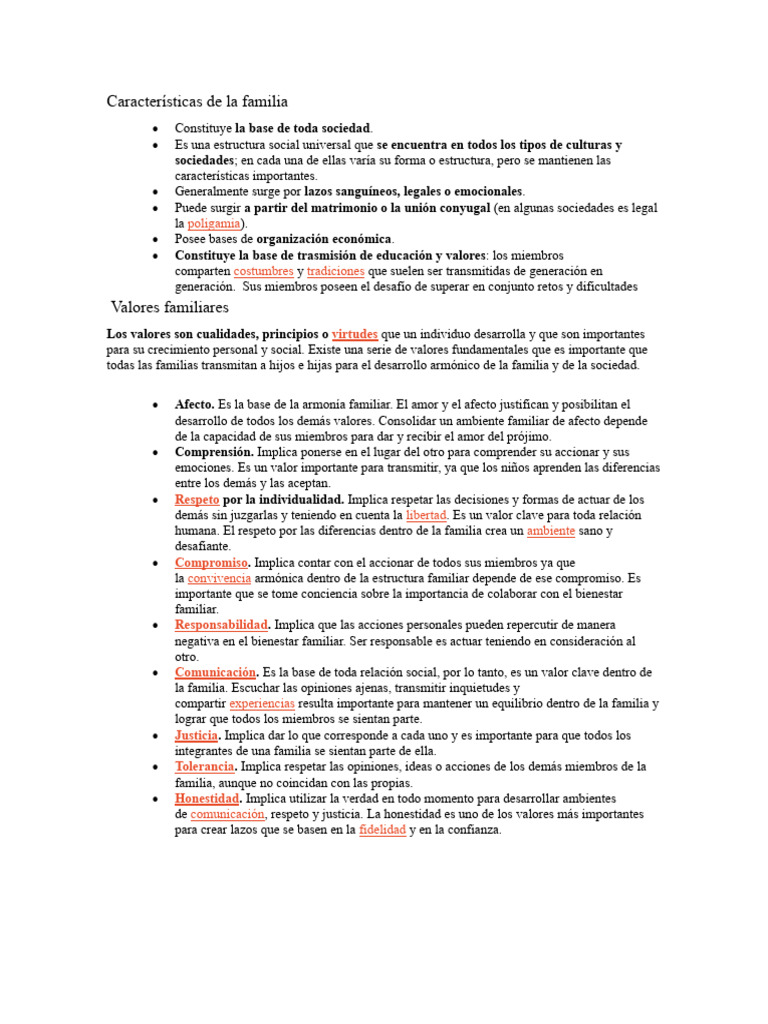 Concepto de La Familia | PDF | Familia | Sociedad
