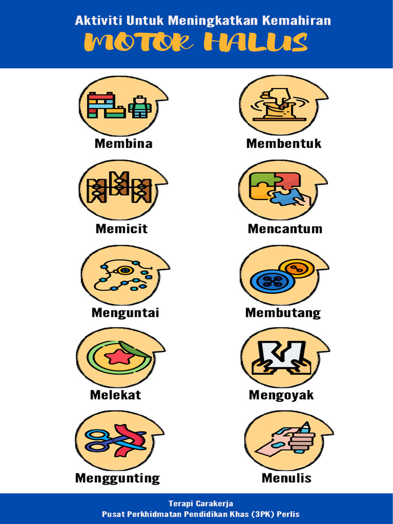 PDF Infografik 10 Aktiviti Motor Halus 3PK-1 | PDF
