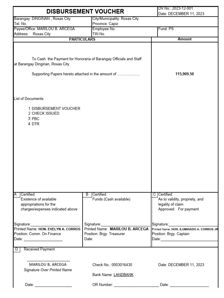 VOUCHER | PDF | Cheque | Payments