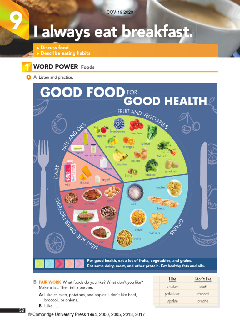 Interchange Intro 5th Edition Student's Book - Unit 9 | PDF | Lunch ...