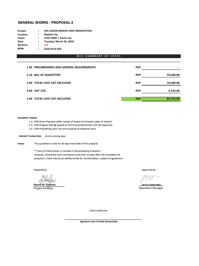 MR24 03 1811 - Material Requisition - LINEAR MAKATI - 23MAR24 ...