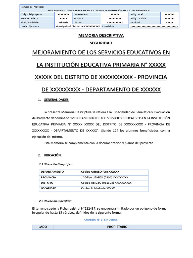 Ejemplo MD Evacuacion y Señalizacion | PDF | Defensa Civil | Primeros auxilios