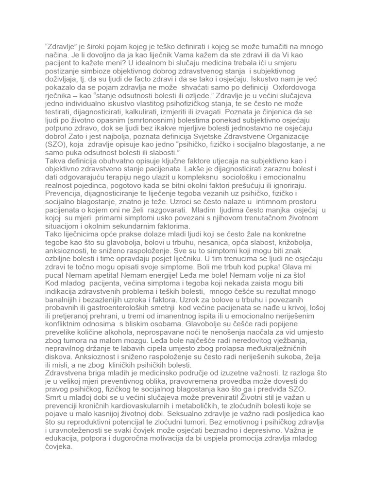 Zdravlje | PDF