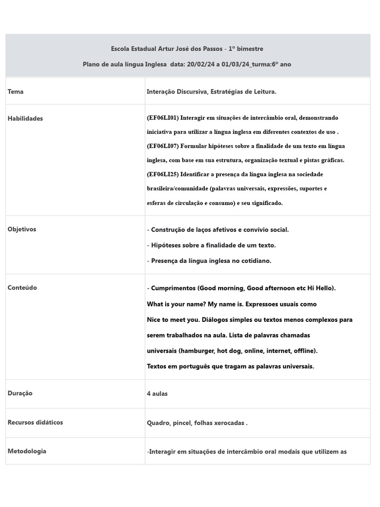 6 Ano | PDF | Carreira e Crescimento