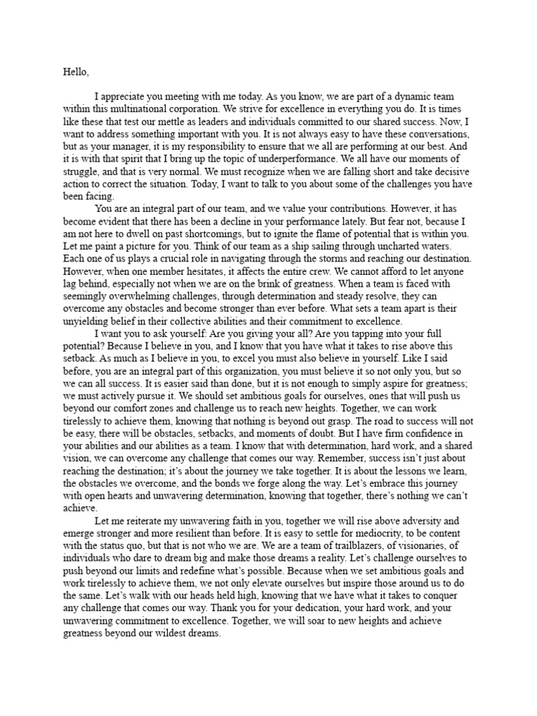 Charisma Speech | PDF