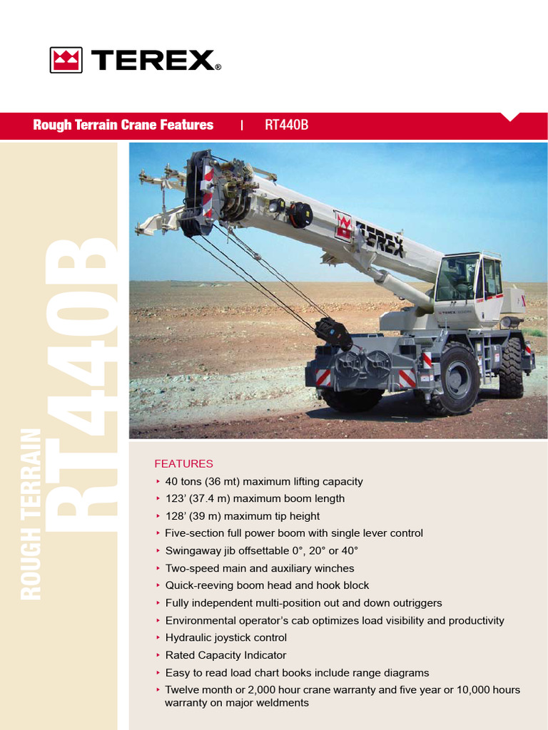 TEREX | PDF | Crane (Machine) | Brake