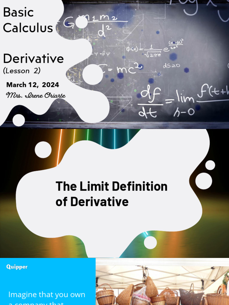 BasCal Derivative Lesson 2 | PDF | Derivative | Slope BasCal Derivative Lesson 2 | PDF | Derivative | Slope