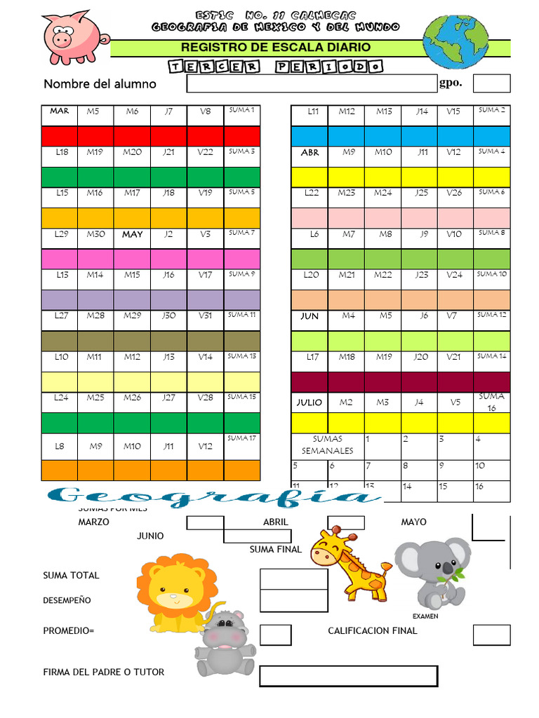 Registro de Escala de Geo Bloque 3 | PDF