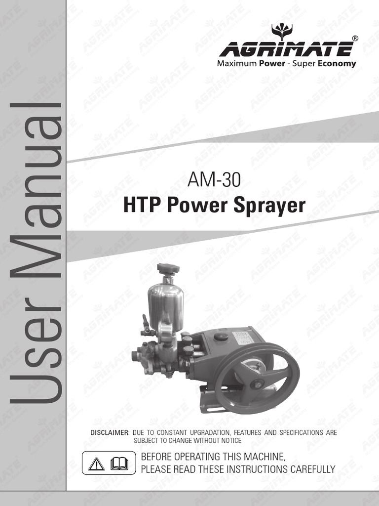 Agrimate HTP Sprayer Am30 Am30 2 | PDF | Valve | Landfill