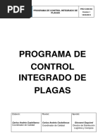 Ejemplo Programa Control Integrado de Plagas | PDF | Plaga (organismo) | Pesticida