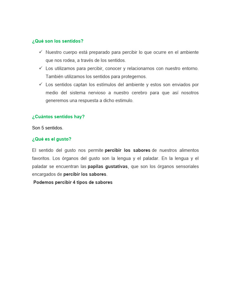 Materia Los Sentidos Anto y Rebe Agosto 2021 | PDF