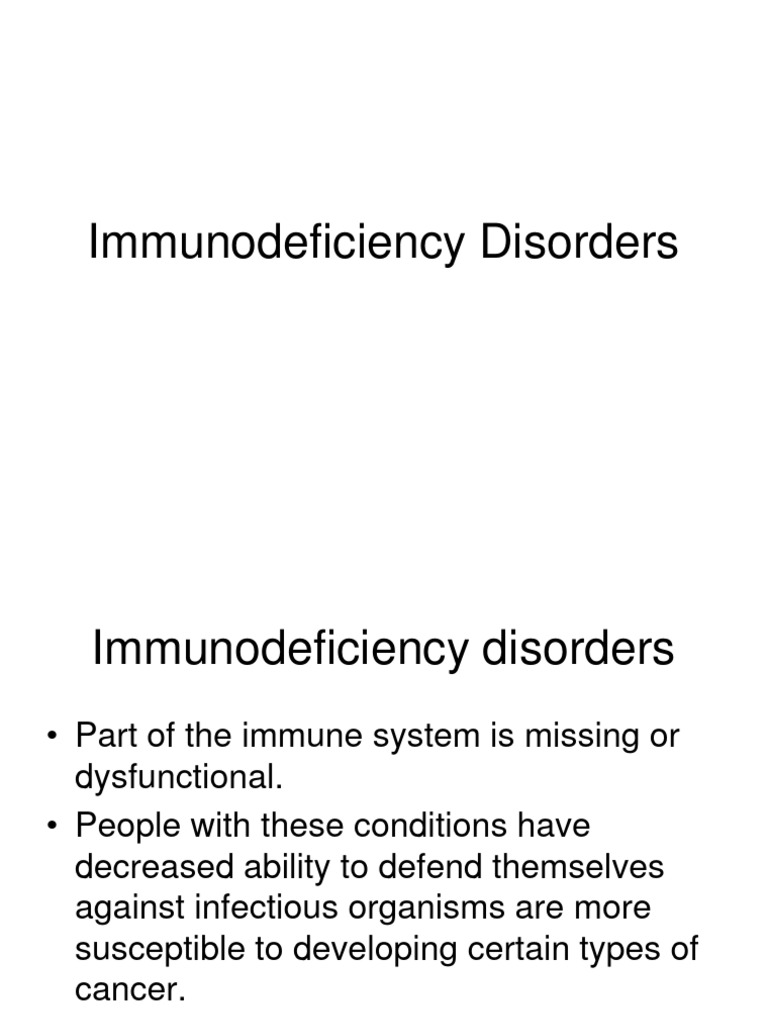 Immunodeficiency Disorders 2 | PDF | Immunodeficiency | Lymphocyte