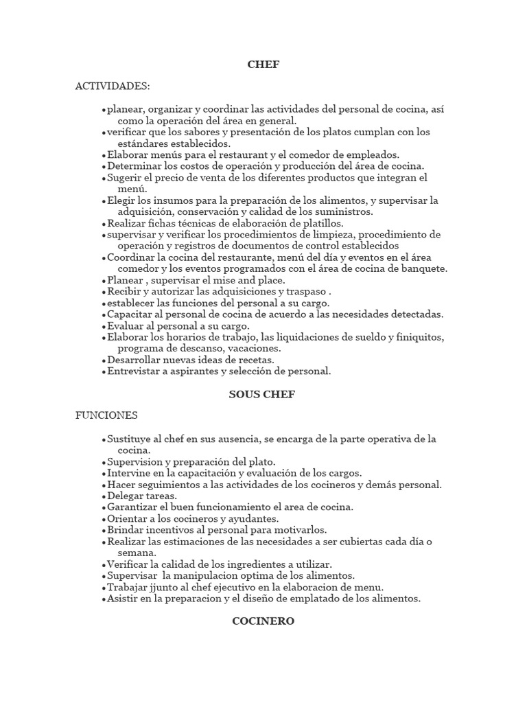 Chef | PDF | Artes culinarias | Cocinando