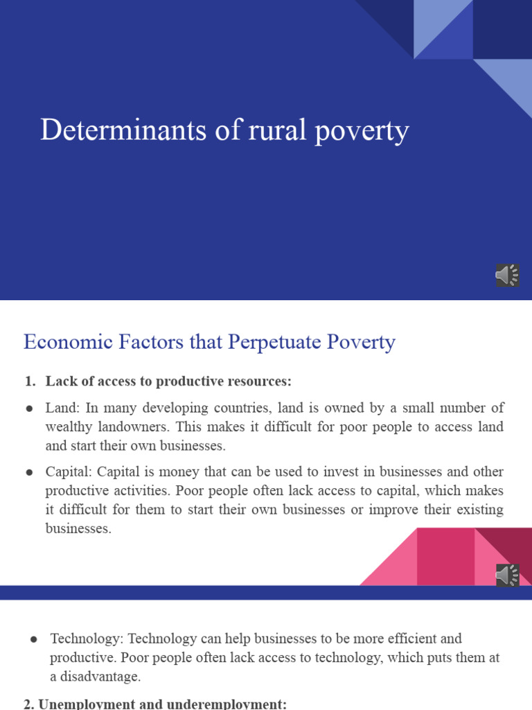 Determinants of Rural Poverty | PDF | Social Science | Lifestyle