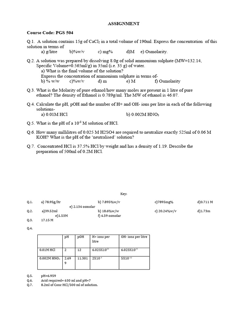 Assignment Numericals Pdf 6371