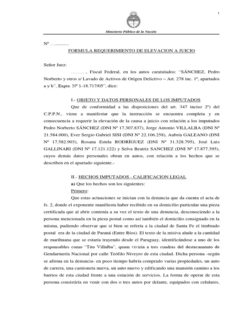 Modelo de Requerimiento Fiscal | PDF