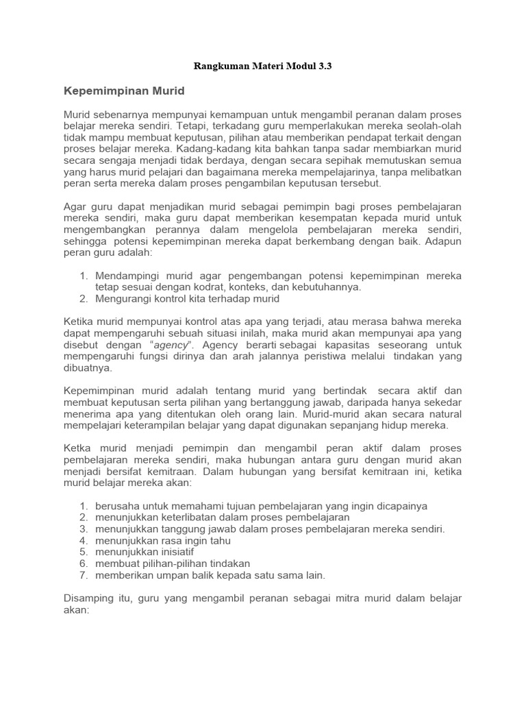 Rangkuman Materi Modul 3 | PDF