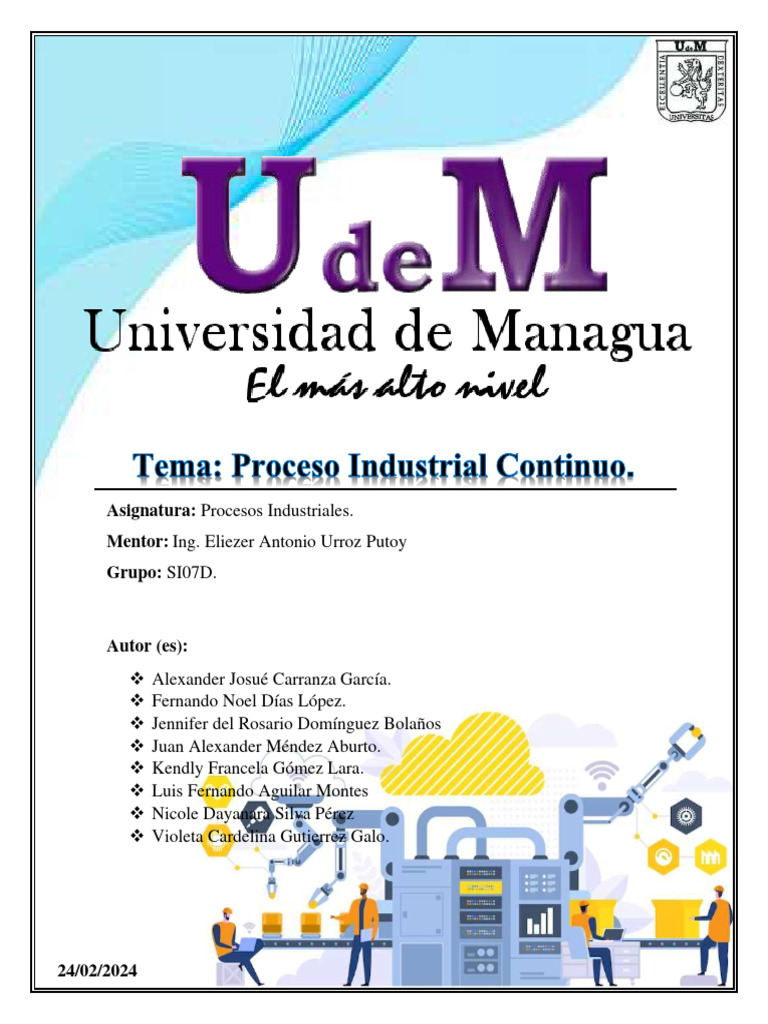 Avance Proceso Continuo - 1 | PDF | Petróleo | Materia prima