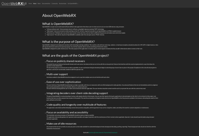 OpenWebRX Web-Based Software Defined Radio - About OpenWebRX | PDF | Software Defined Radio ...