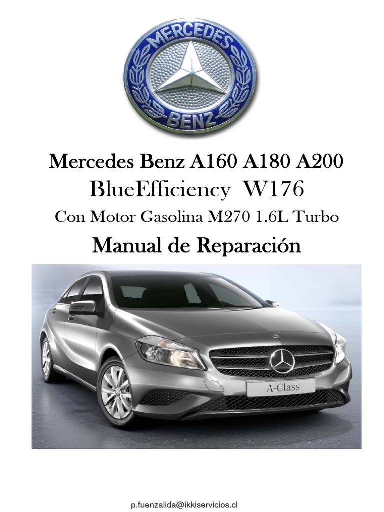 Manual de Taller Mercedez Benz a200 | PDF | Tornillo | Líquidos