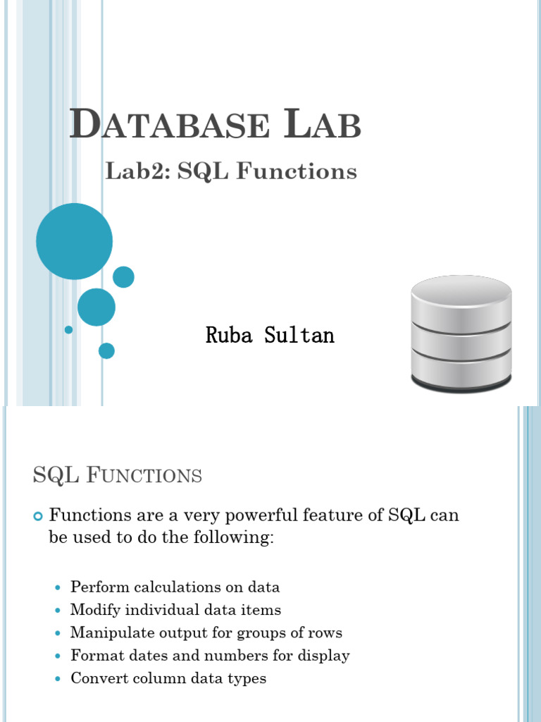 Lab 2 Sql Pdf Sql Data Management Software 