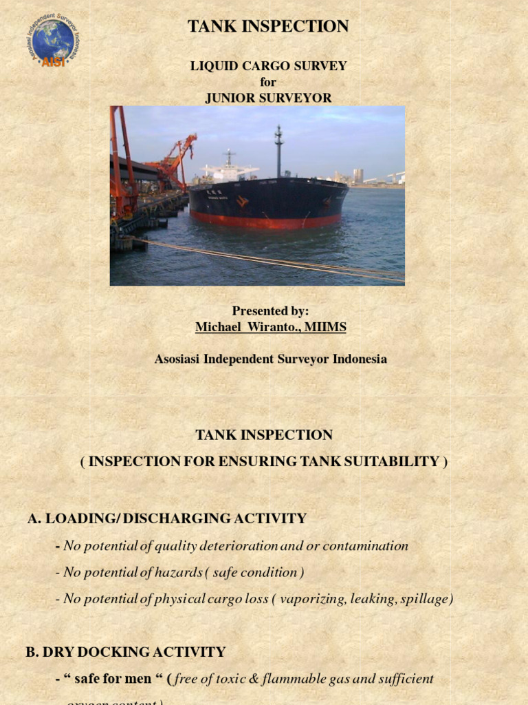 Tank Inspection LQ Junior | PDF | Oil | Oil Tanker