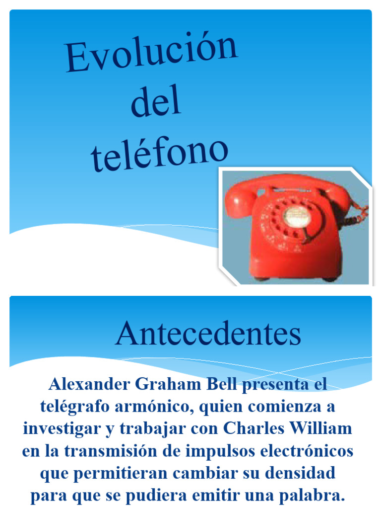 Evolucion Del Telefono | PDF | Teléfono | Telefonía móvil