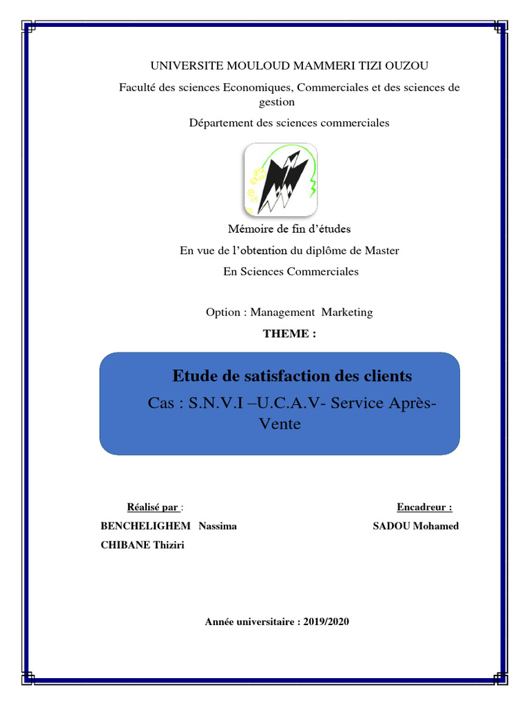 Mémoire Master II Version PDF | PDF | Commercialisation | Business