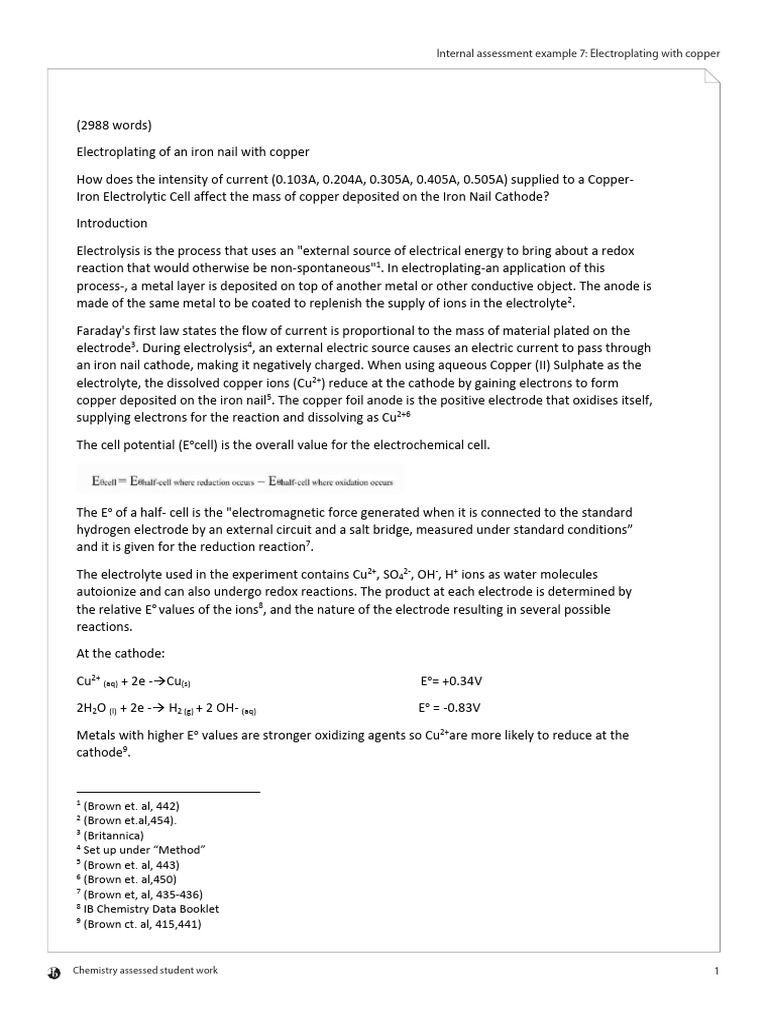 Electroplating With Copper - EN | PDF | Anode | Physical Chemistry