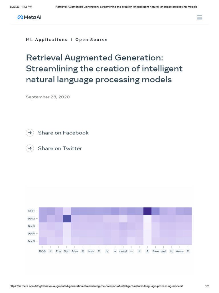 Retrieval Augmented Generation - Streamlining The Creation of ... Retrieval Augmented Generation - Streamlining The Creation of ...