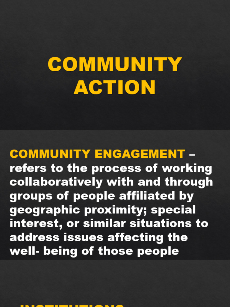 Purposes Roles of Youth in Community Action | PDF