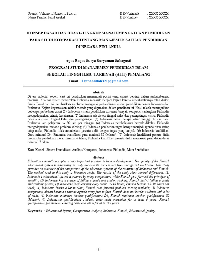 Manajemen Pendidikan Formal Informal Dan NonFormal PDF