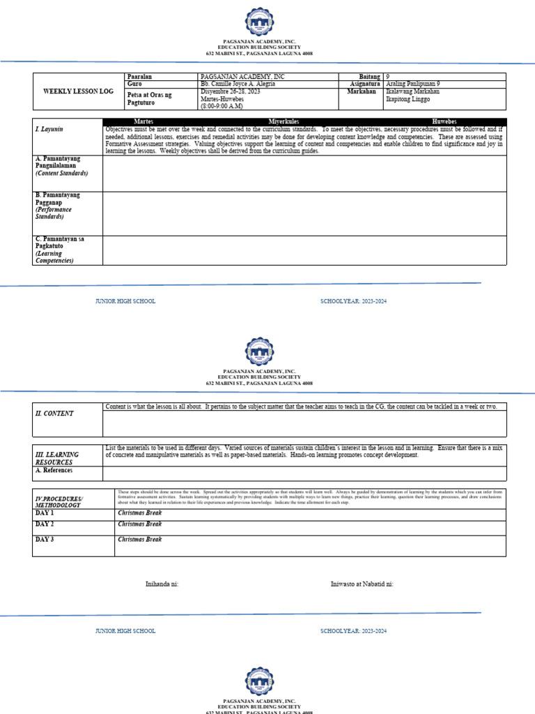Wll-Ap9 - Q2 - Week 7 | PDF | Learning | Cognitive Science