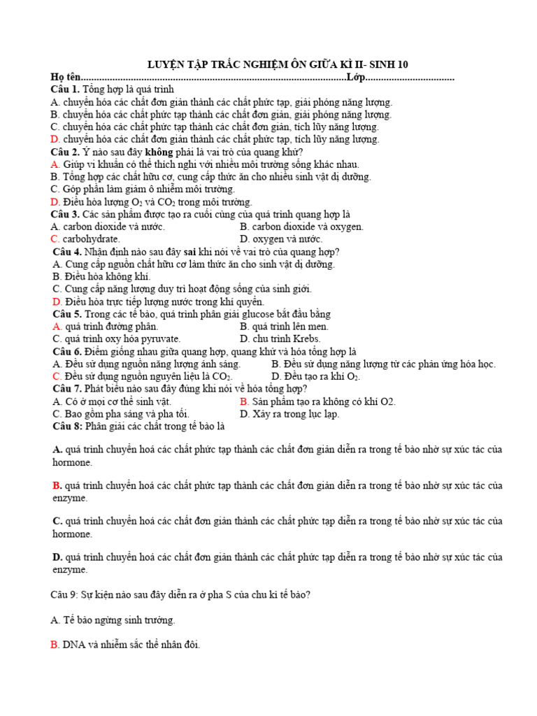 Da Luyen Tap TN GK Ii | PDF