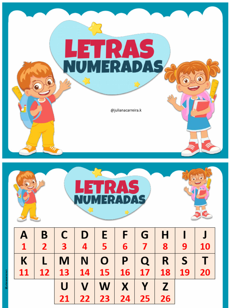 Letras Numeradas PDF | PDF