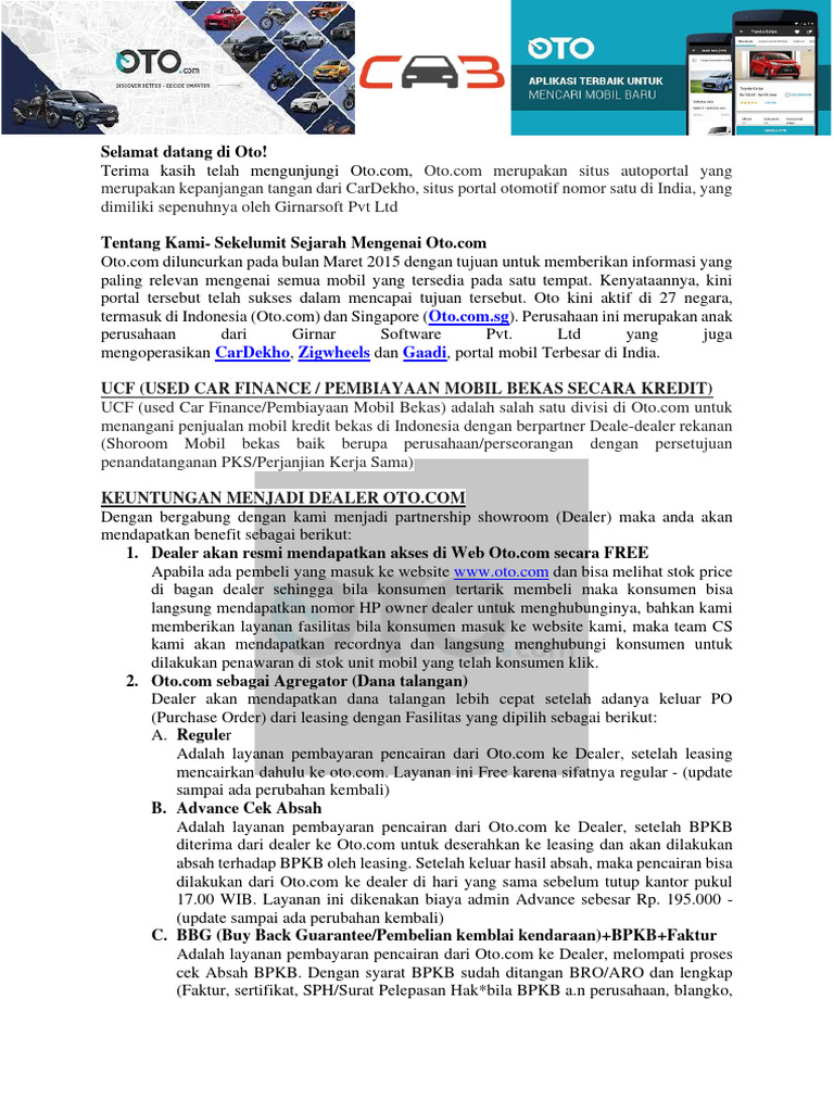 Benefit Delership Oto | PDF