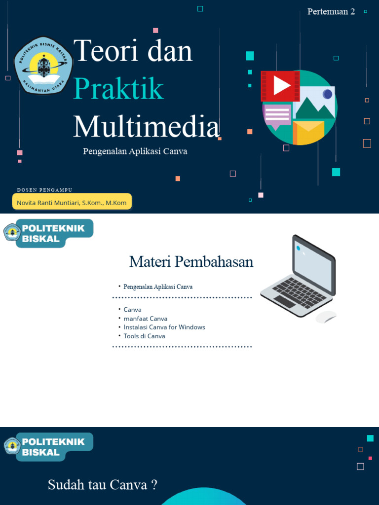 Pertemuan 2 - Pengenalan Aplikasi Canva | PDF | Komputer