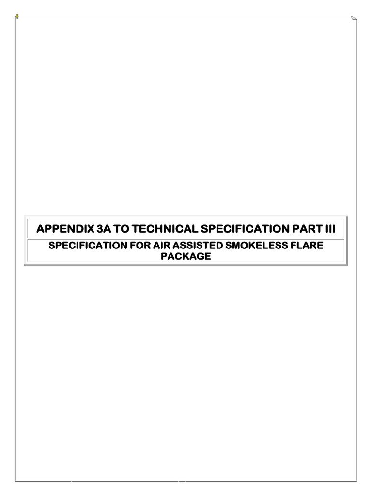 19A App 3A To TS Part III - TSfor Flare Stack | PDF | Specification ...