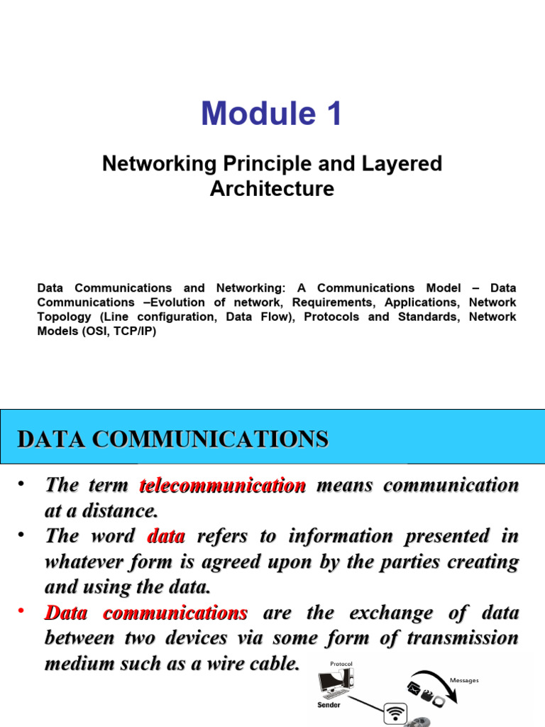 Networking Principle and Layered Architecture | PDF | Network Topology ...