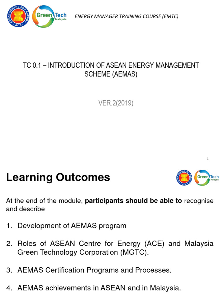 Tc-0.1 Intro of Aemas | PDF | Energy Management | Economies
