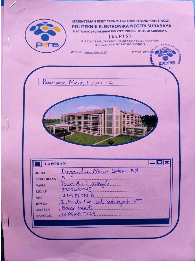 Pengawalan Motor Induksi 3F - Ewa | PDF