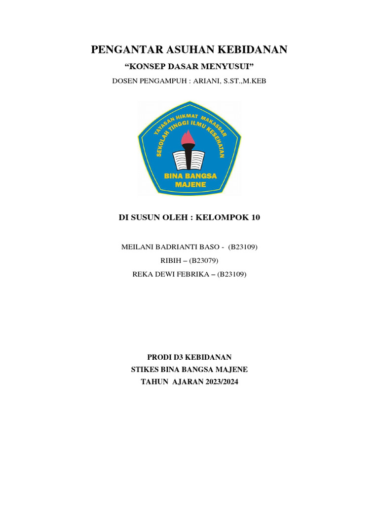 MAKALAH KLP 10 Asuhan Menyusui | PDF