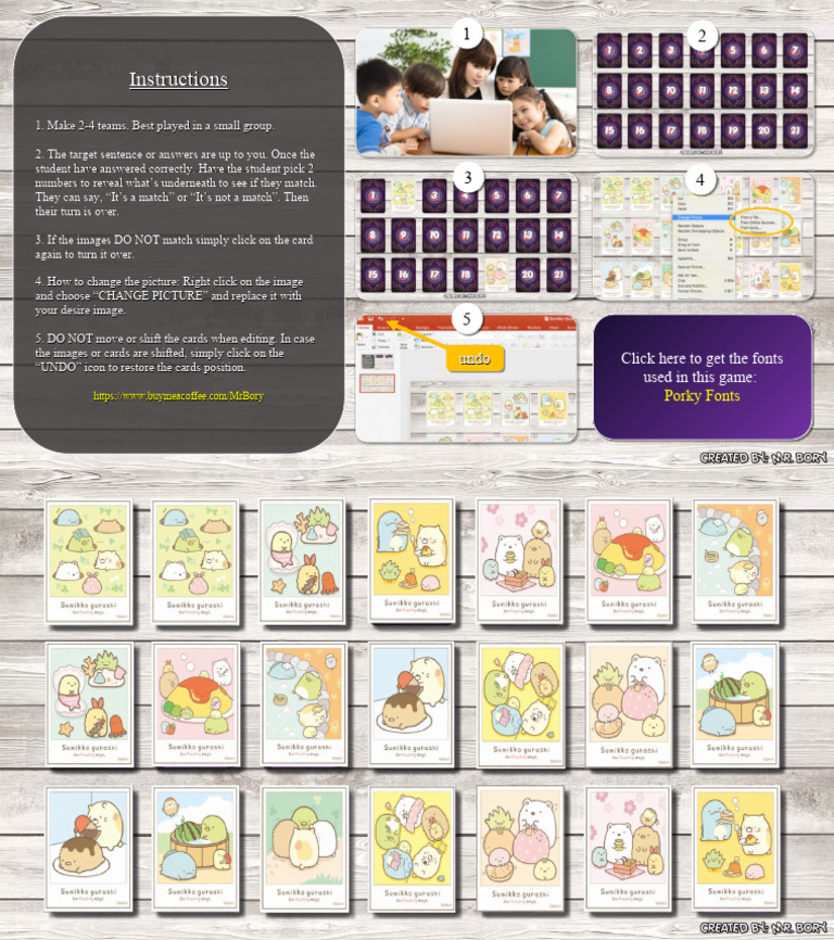 Matching Game Template For Powerpoint 97 2003 | PDF
