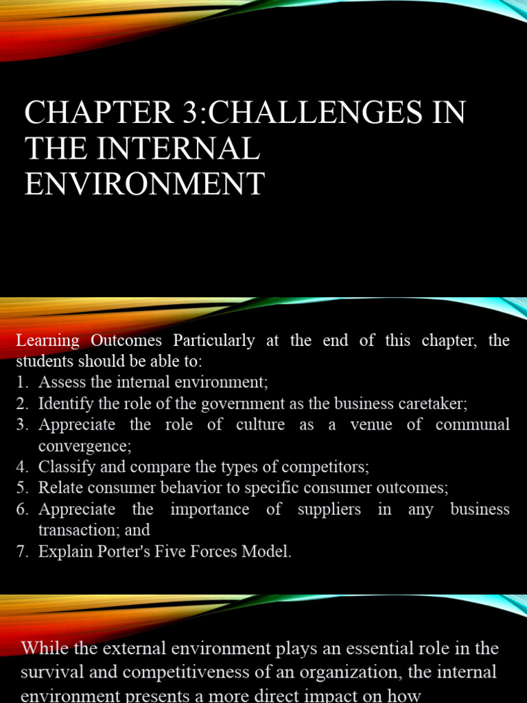 Internal Environment Challenges in Business | PDF | Consumer Behaviour | Brand