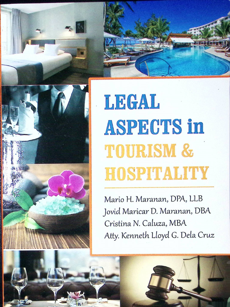 Legal Aspects in Tourism & Hospitality by Maranan Et Al. 2019 | PDF ...