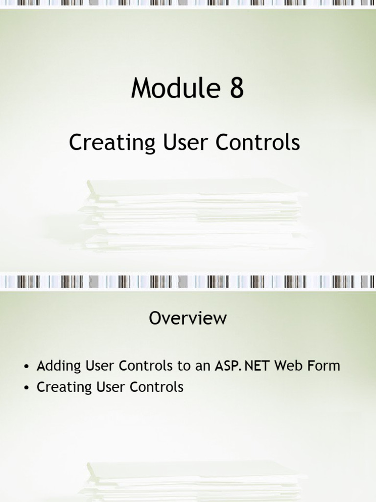 ASP.NET User Controls Guide | PDF | Systems Engineering | Systems Architecture