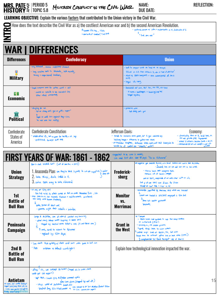 Apush+Amsco+Topic+Workbook++ +period+5+ | PDF | Confederate States Of ...