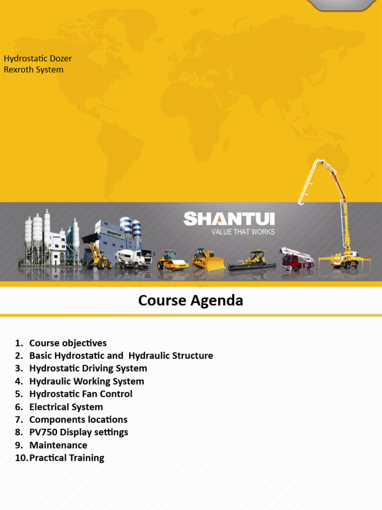 Hydrostatic Dozer Training Overview | PDF | Pump | Engines