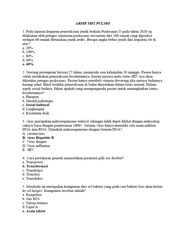 ARSIP PULMO MP2 Achiles | PDF